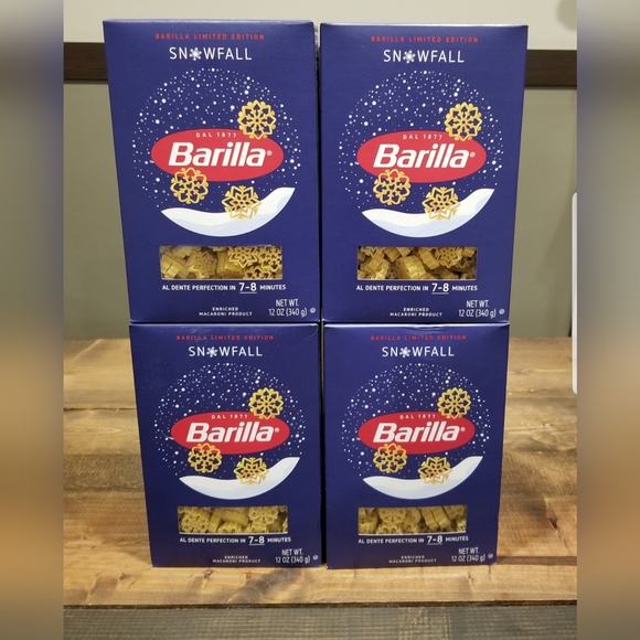 barilla | Kitchen | Barilla Snowfall Pasta Limited Edition 2 Oz Lot Of ...